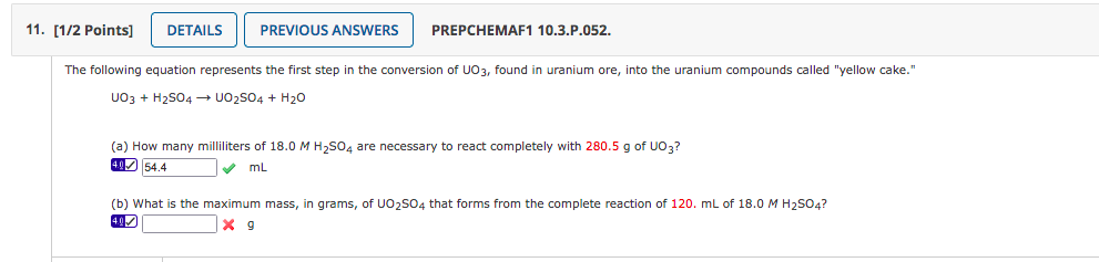 Solved The following equation represents the first step in | Chegg.com