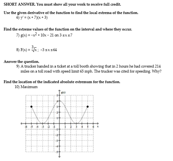 Solved Find the extreme values of the function on the | Chegg.com