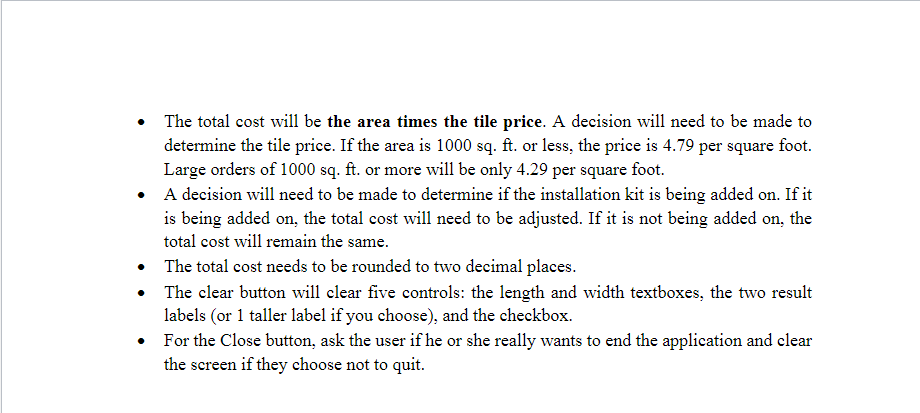 Solved Welcome to One Price Tile, where all tiles are $4.79 | Chegg.com