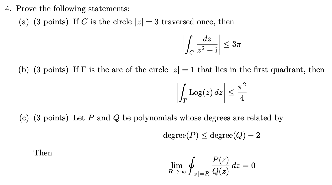 Solved Prove the following statements: (a) (3 points) If C | Chegg.com