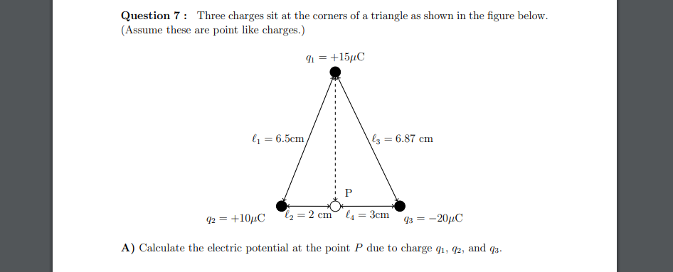 Solved three parts to this question: A) Calculate the | Chegg.com