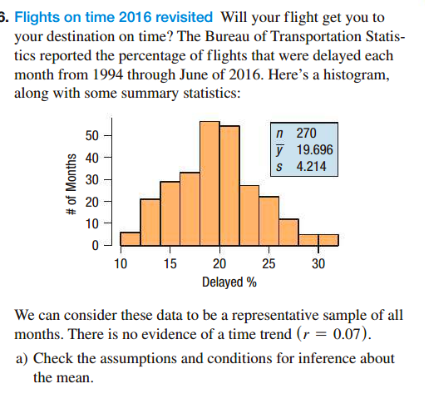 Solved Flights on time 2016 revisited Will your flight get | Chegg.com