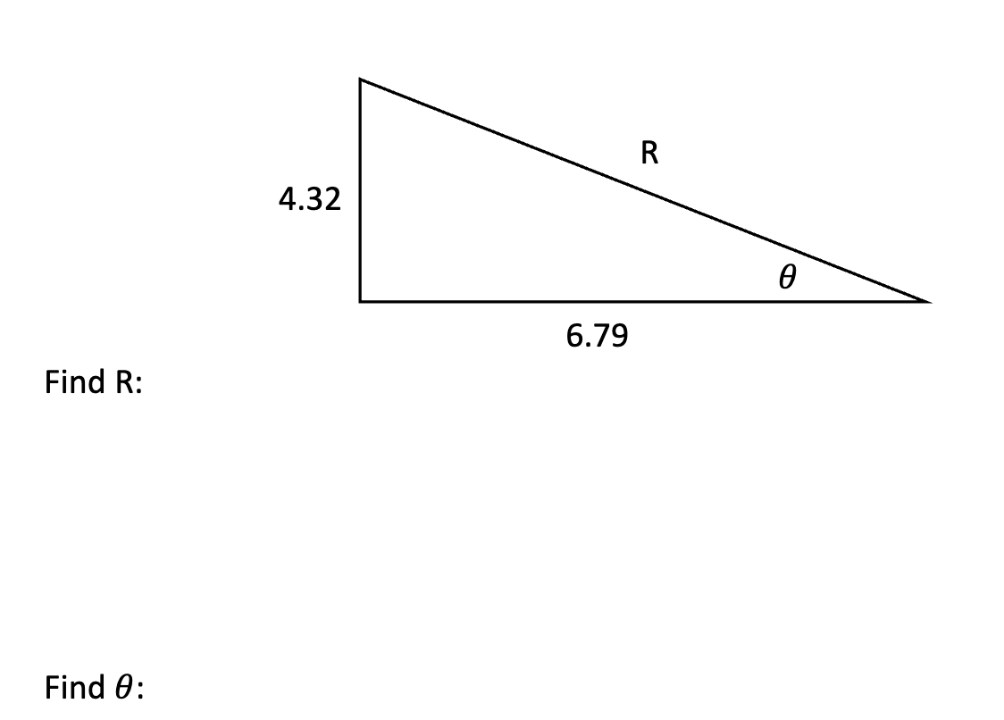 Solved Find R ﻿:Find θ ﻿: | Chegg.com