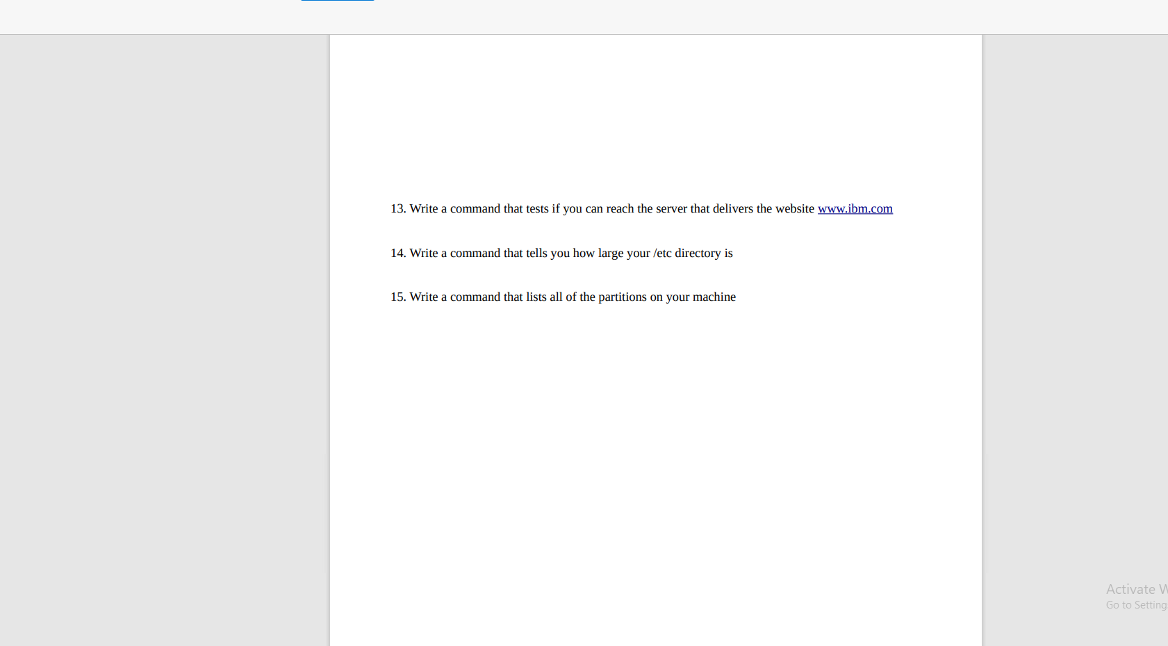 Solved Unix terminal commands. WILL Thumbs up! NEED ANSWER | Chegg.com