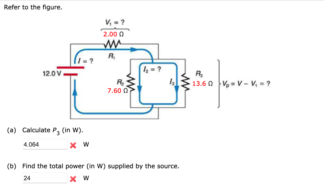 Solved Refer to the figure. (a) Calculate P3 (in W ). ( W | Chegg.com