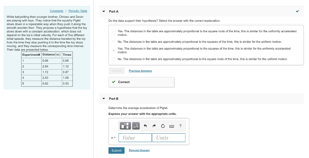 Solved Constants Periodic Table Part A While babysitting | Chegg.com
