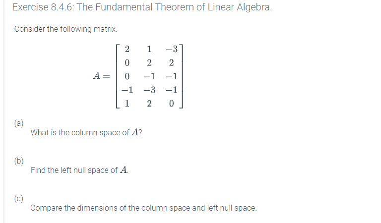 Solved Exercise 846 The Fundamental Theorem Of Linear