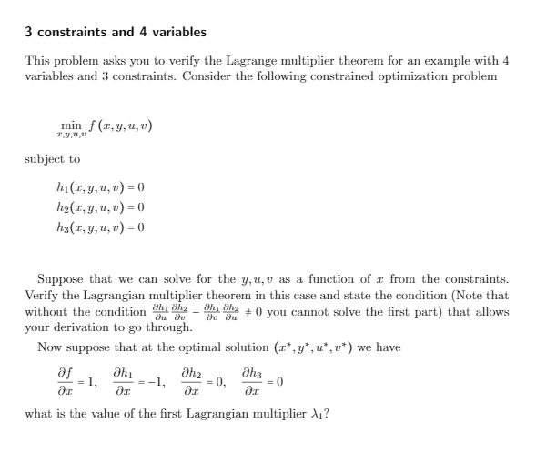 Solved 3 constraints and 4 variables This problem asks you | Chegg.com