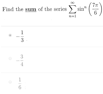 Solved Find the sum of the series | Chegg.com