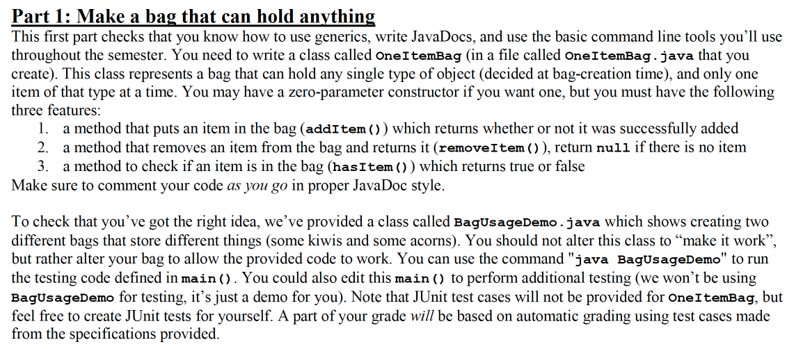 Solved 8 /** 26 10 /** 2 * This is a demo of using the | Chegg.com