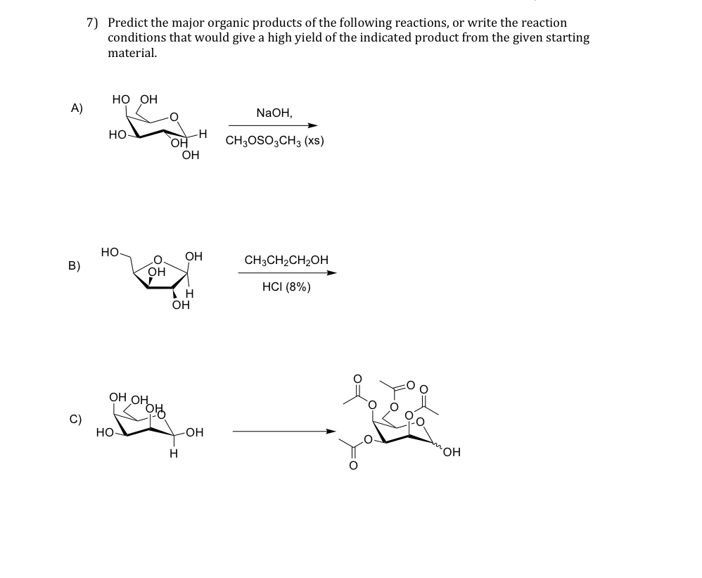 Solved Draw the major organic products of the following | Chegg.com