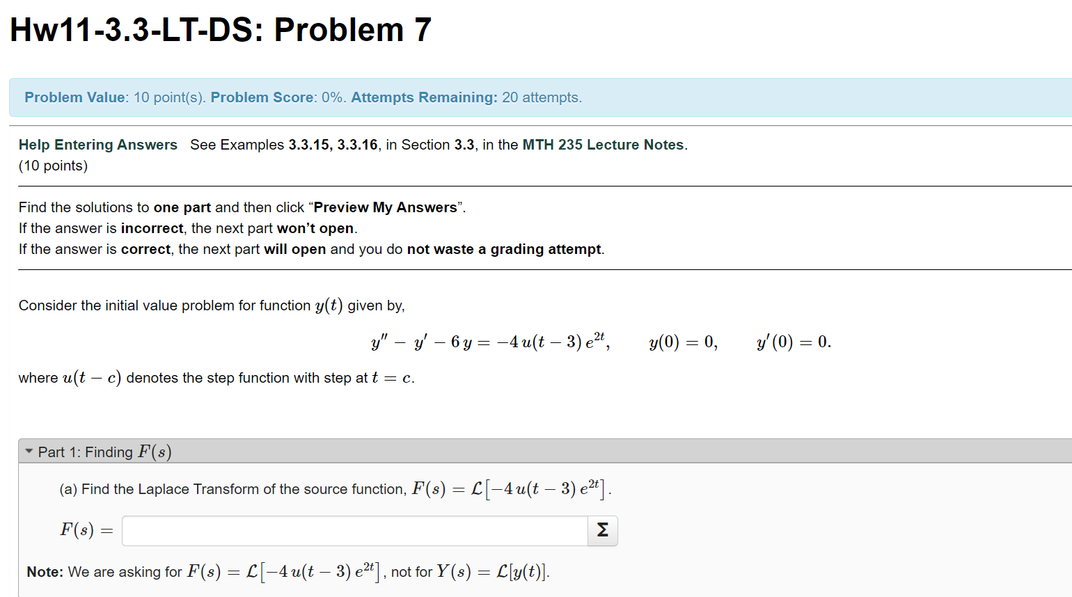 Solved (10 ﻿points)Find the solutions to ﻿one part and then | Chegg.com