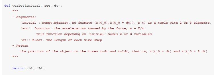 dr Questão 1: Numerical Integration - Verlet | Chegg.com