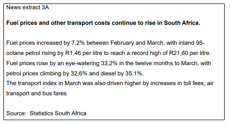Solved (i) With reference to news reported in Extract 3A, | Chegg.com