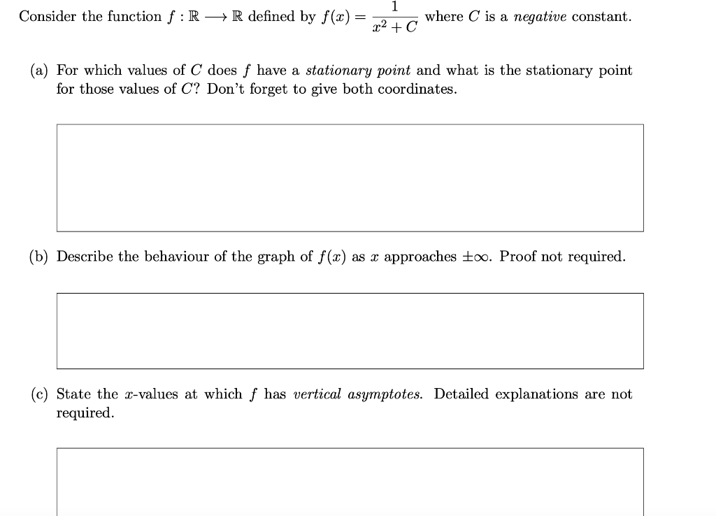 Solved Consider the function f:R + R defined by f(x) = where | Chegg.com