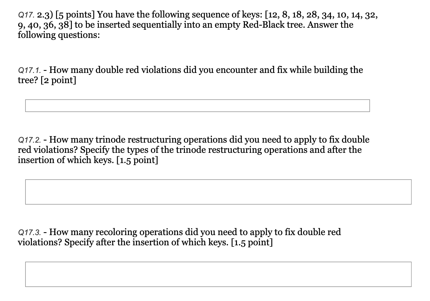Solved Q17. 2.3) [5 ﻿points] ﻿You have the following | Chegg.com