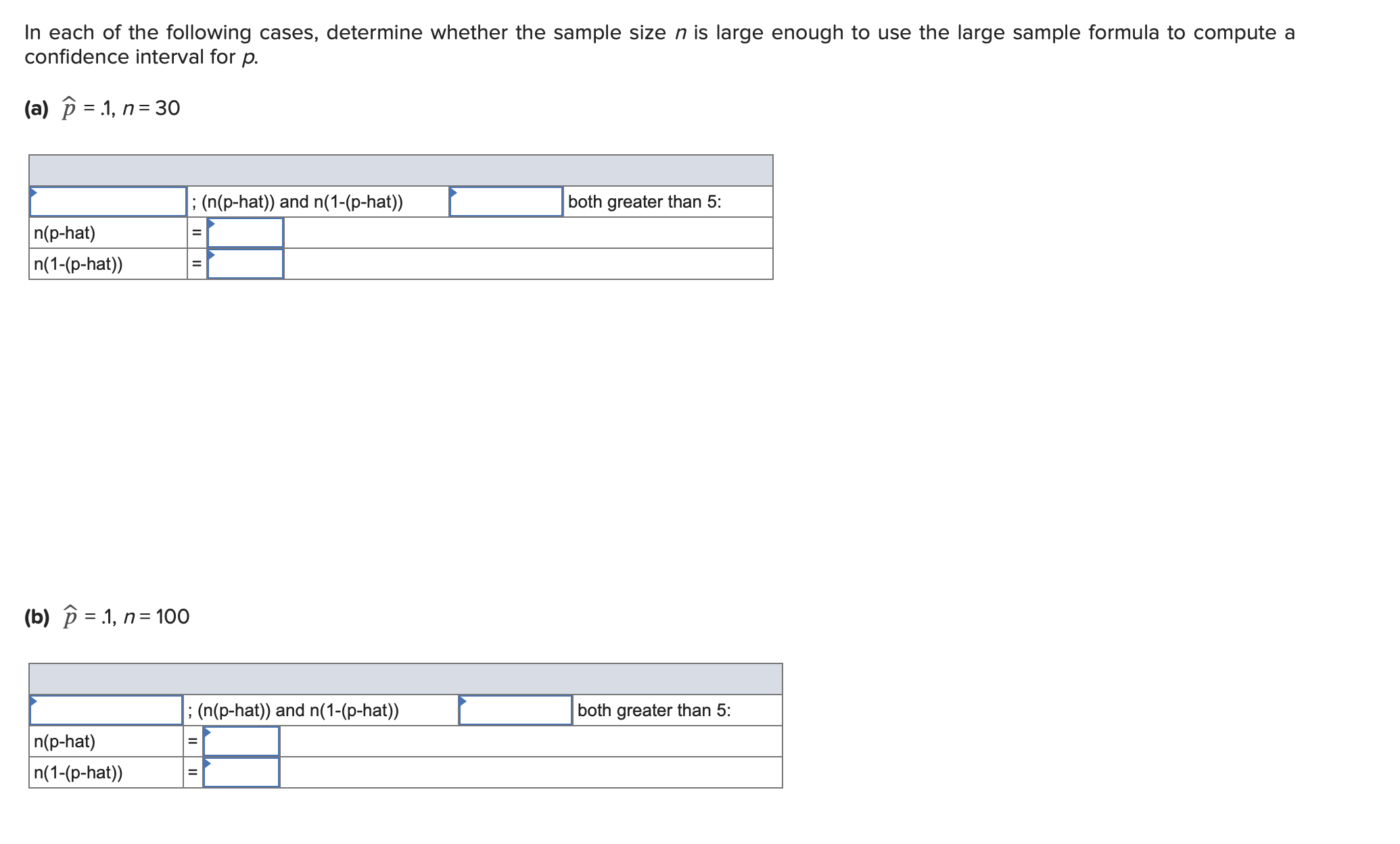 Solved In each of the following cases, determine whether the | Chegg.com