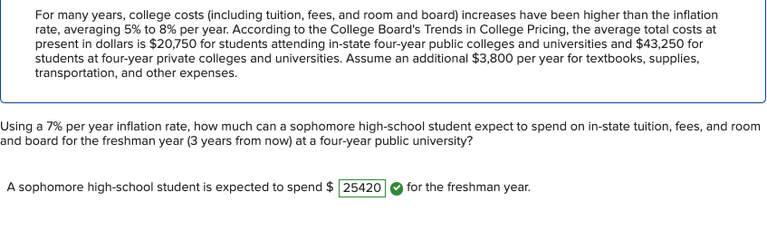 Solved For many years, college costs (including tuition, | Chegg.com