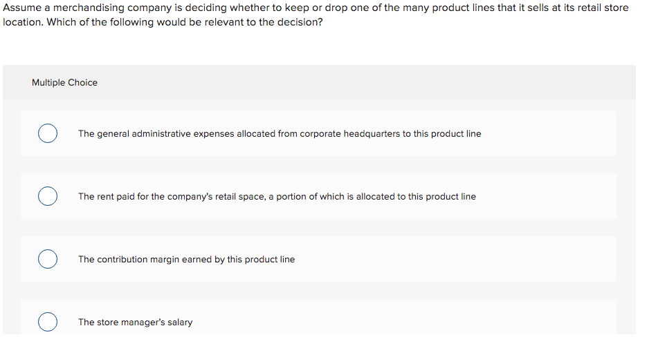 Solved Which of the following should be ignored when making | Chegg.com Solved Which of the following should be ignored when making | Chegg.com