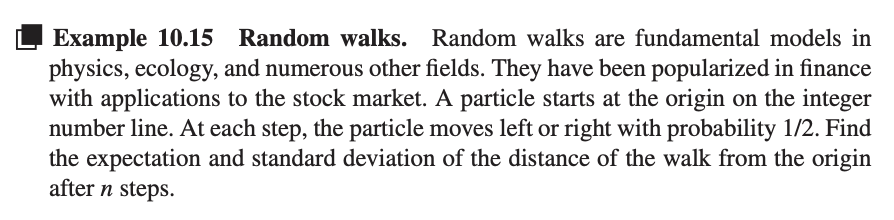 0.22 Consider a random walk as described in Example | Chegg.com