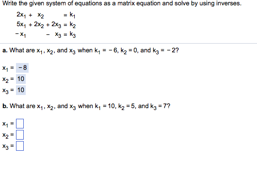 Solve Matrix Equations Using Inverses Calculator - Tessshebaylo