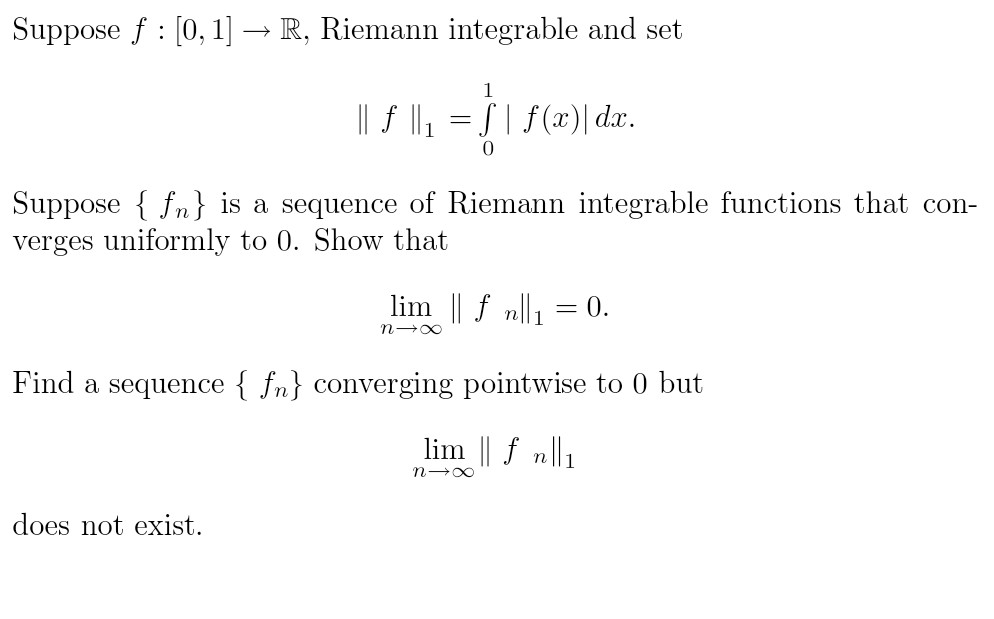 Solved Suppose f : [0, 1] → R, Riemann integrable and set || | Chegg.com