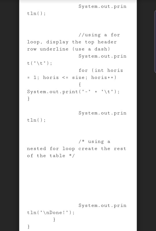 Solved Submit the following: • List of source code with | Chegg.com