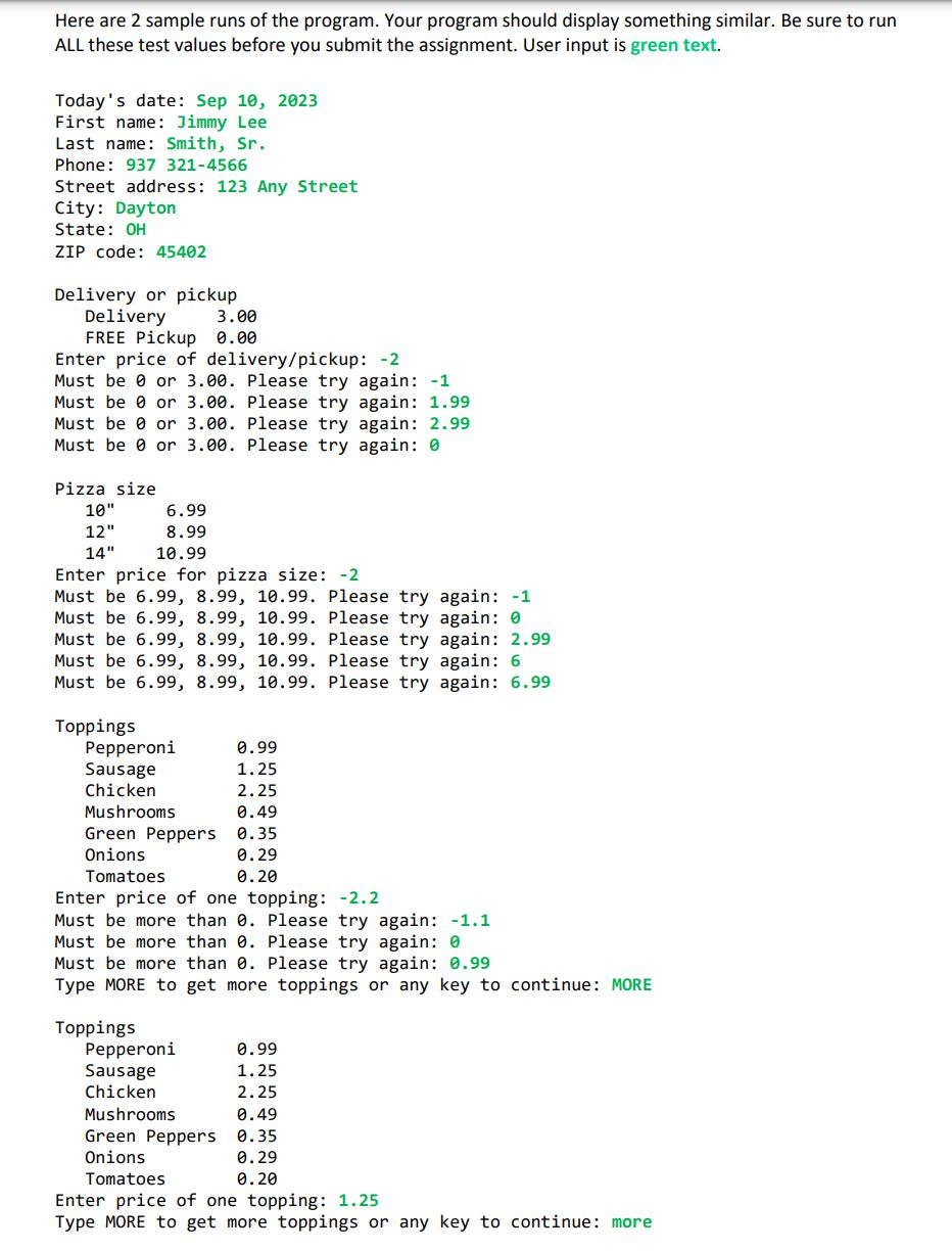 Please add clear comments so I can understand the | Chegg.com