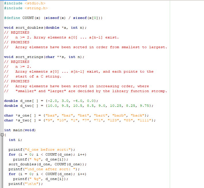 Solved This an exercise about managing a collection of C | Chegg.com