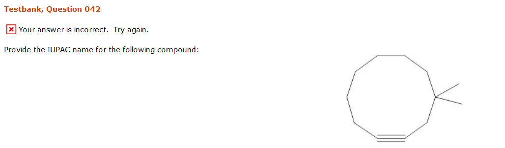 Solved Testbank, Question 042 X Your answer is incorrect. | Chegg.com Solved Testbank, Question 042 X Your answer is incorrect. | Chegg.com