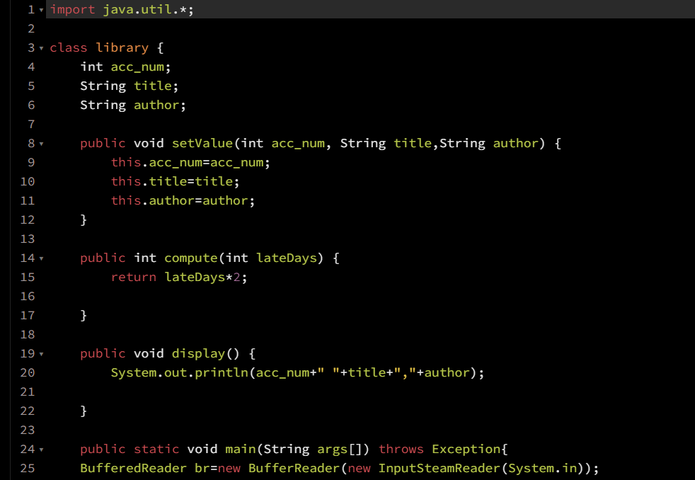 Solved Library class Define a class named Library with | Chegg.com
