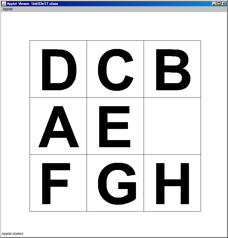 Make the 100 point versionCS3- The Sliding Letter | Chegg.com