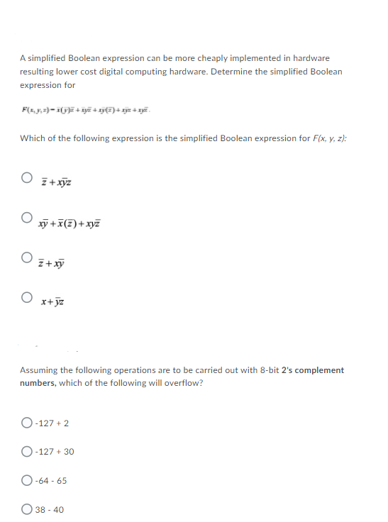 Solved A simplified Boolean expression can be more cheaply | Chegg.com