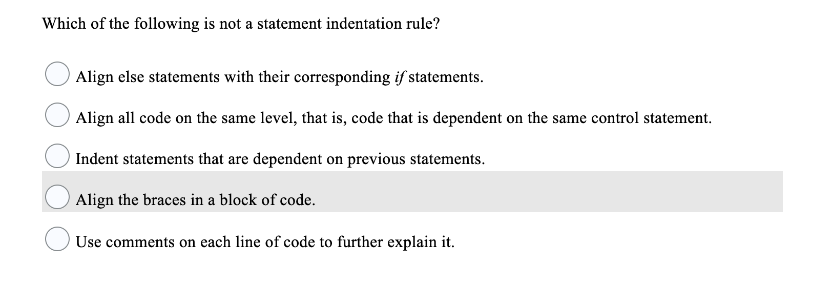 Solved Which of the following is not a statement indentation | Chegg.com Solved Which of the following is not a statement indentation | Chegg.com