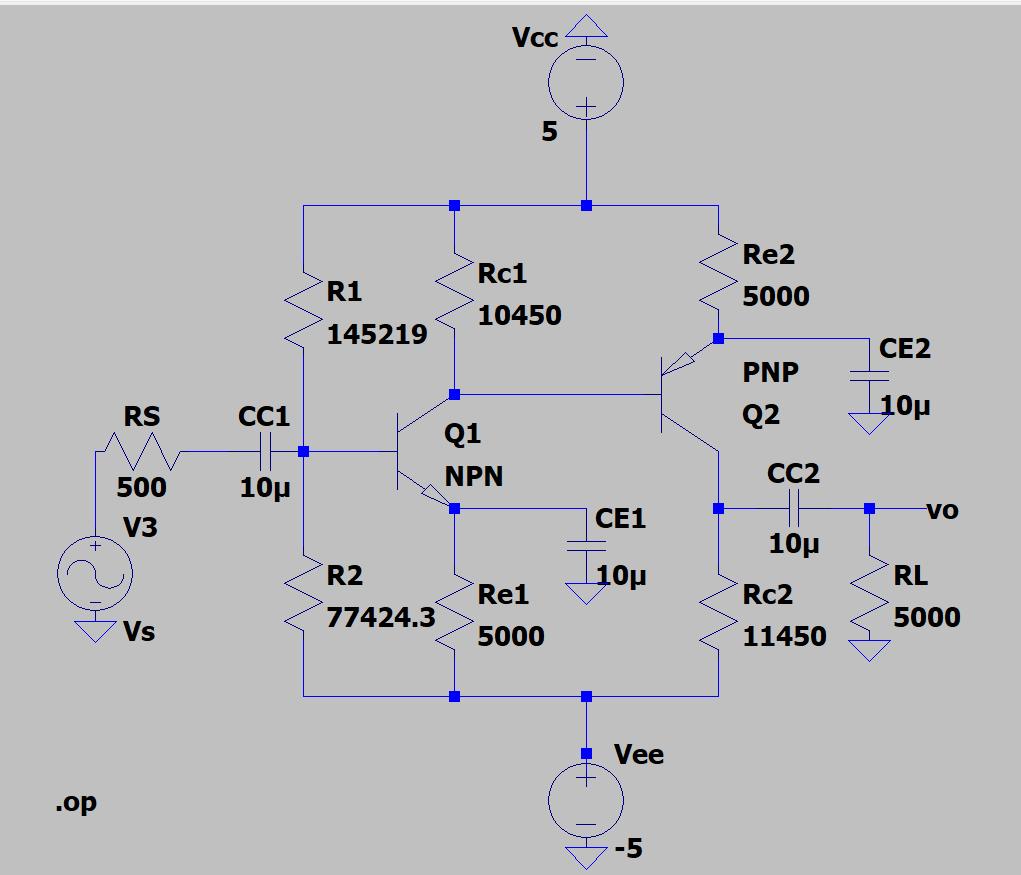 Solved Do the DC analysis and AC analysis for the below | Chegg.com