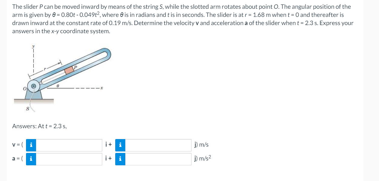 Solved The piston of the hydraulic cylinder gives pin A a | Chegg.com