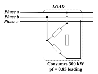 Solved In a balanced three-phase system, one load is | Chegg.com