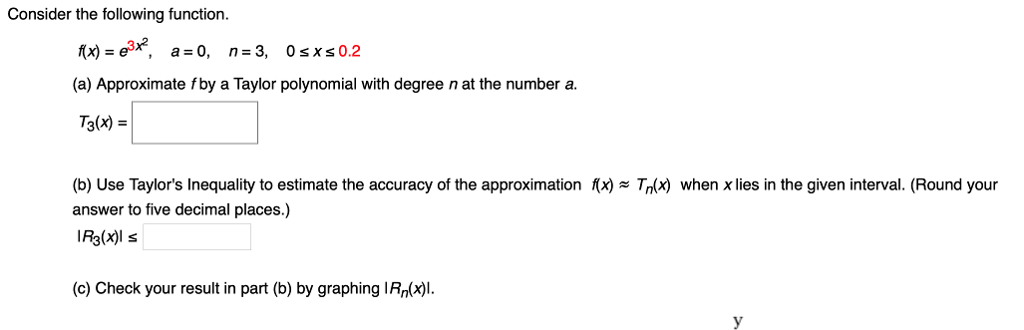 Solved Consider the following function. (a) Approximate fby | Chegg.com