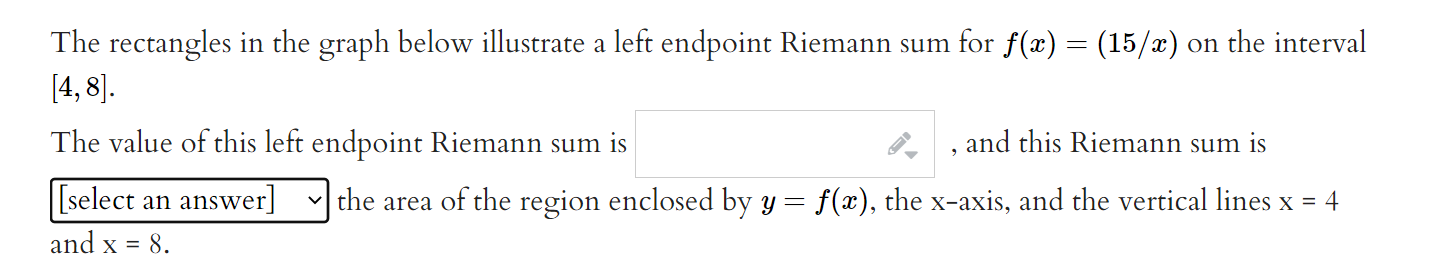 Solved Find the Riemann sum for f(x)=x−2sin(2x),0≤x≤3, with | Chegg.com