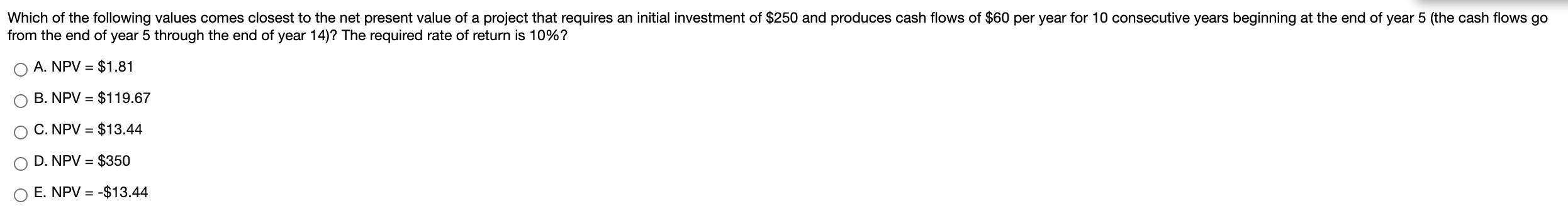 Solved Consider project Theta that requires an immediate | Chegg.com