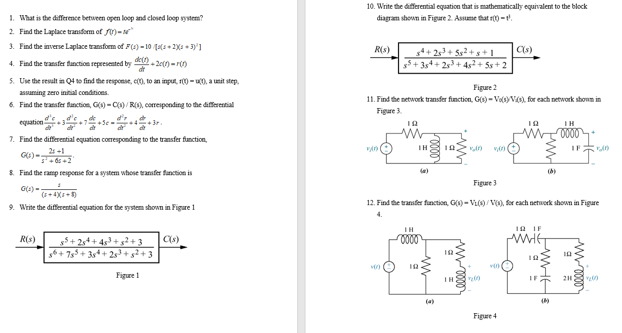 Solved 10. Write the differential equation that is | Chegg.com