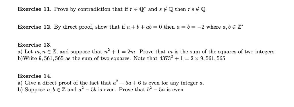 Solved Exercise 11 Prove By Contradiction That If R E Q 