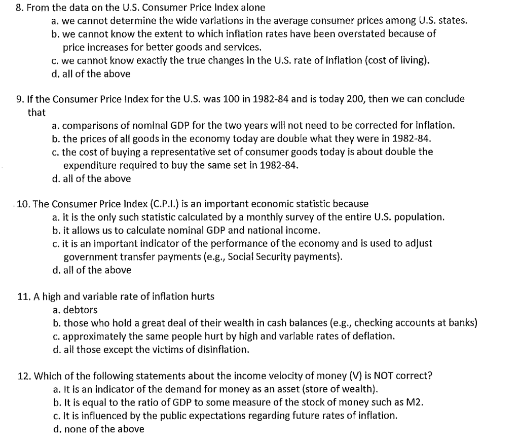 Solved what are the answers to this practice quiz for | Chegg.com