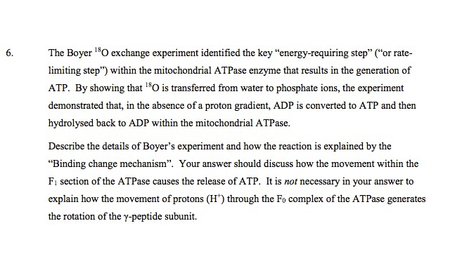 Solved The Boyer 1O exchange experiment identified the key | Chegg.com