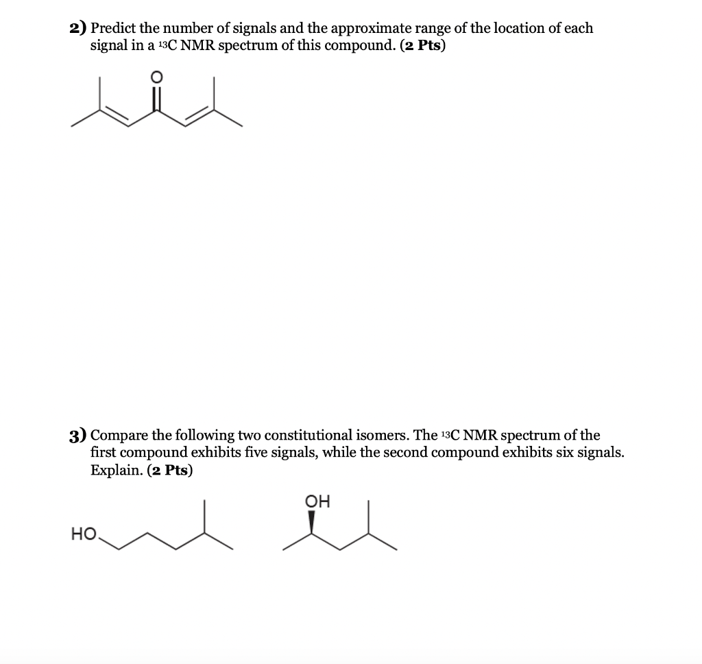 Solved 2) Predict the number of signals and the approximate | Chegg.com