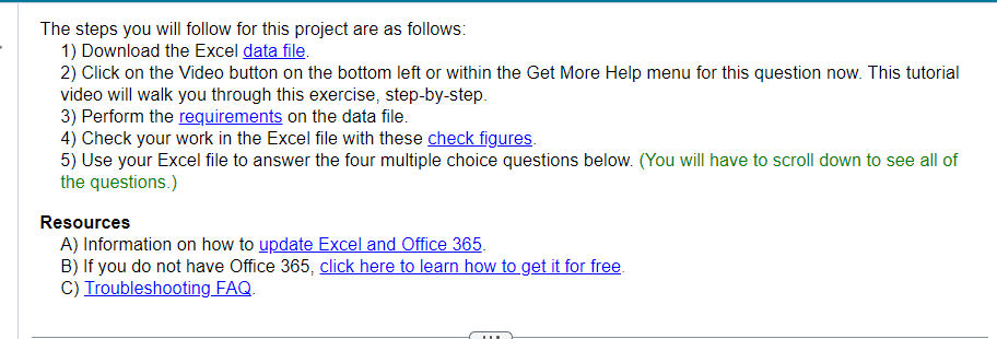 The steps you will follow for this project are as | Chegg.com
