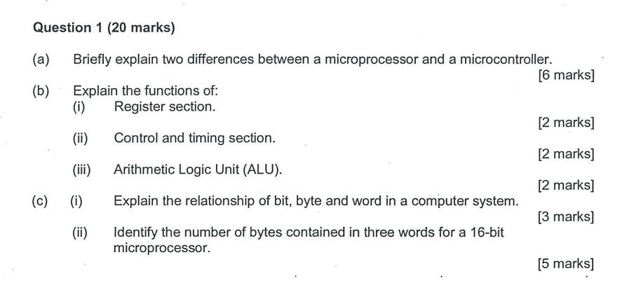 (a) Briefly explain two differences between a | Chegg.com