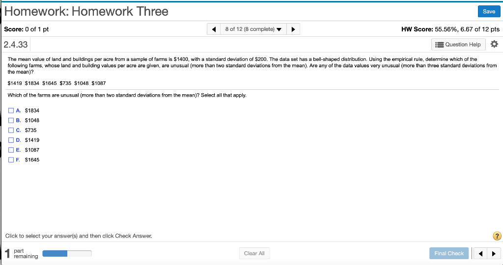 Solved Homework Homework Three Save Score 0 Of 1 Pt 8 Of
