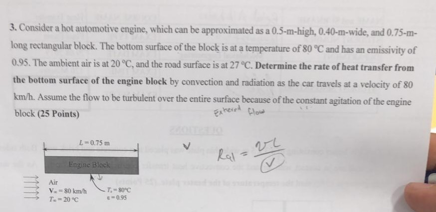 Solved 3. Consider a hot automotive engine, which can be | Chegg.com
