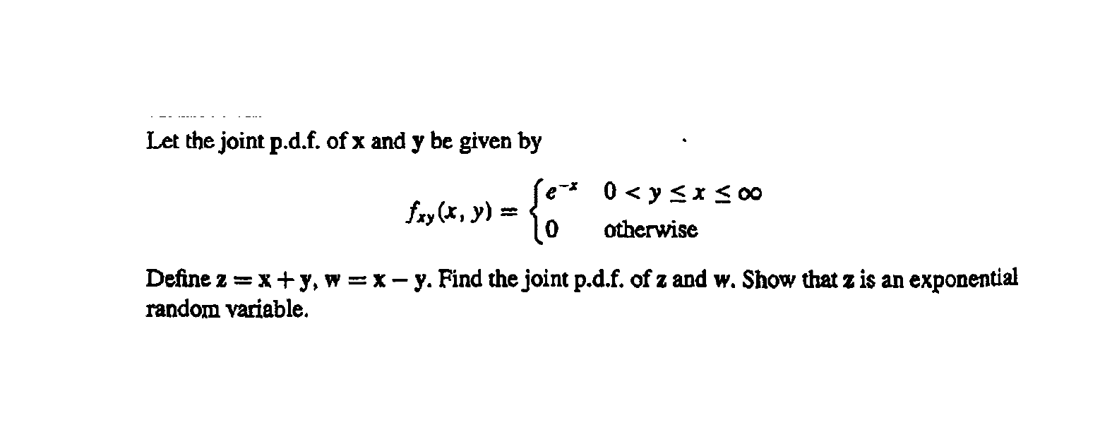 Solved Let the joint p.d.f. of x and y be given by fxy(x, y) | Chegg.com